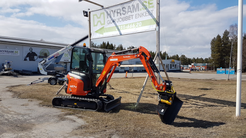 Hyrsam | Hyrmaskiner i Piteå - Minigrävare