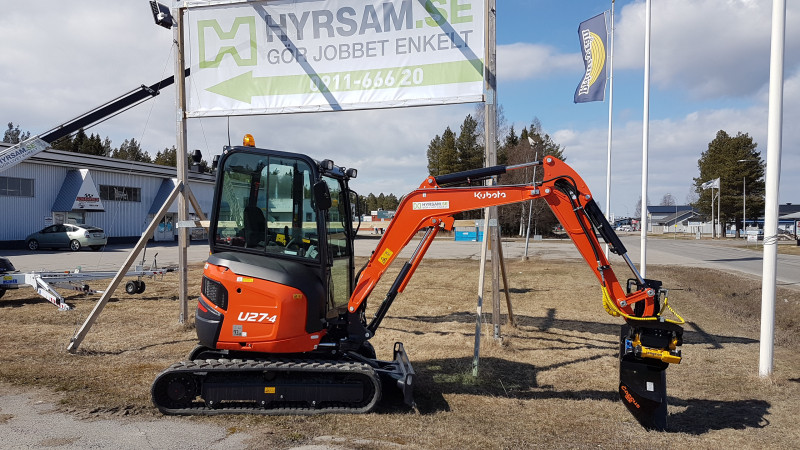 Hyrsam | Hyrmaskiner i Piteå - Minigrävare